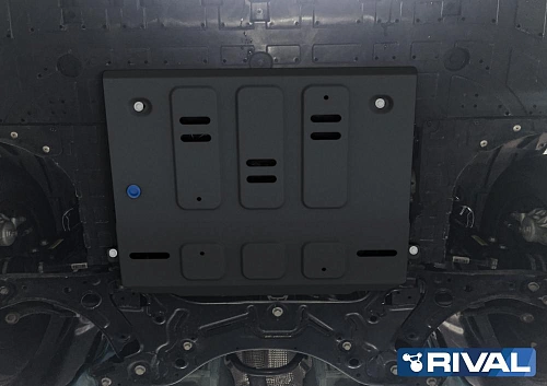 Защита картера + комплект крепежа, Rival, Сталь, Geely Emgrand SS11, V ...